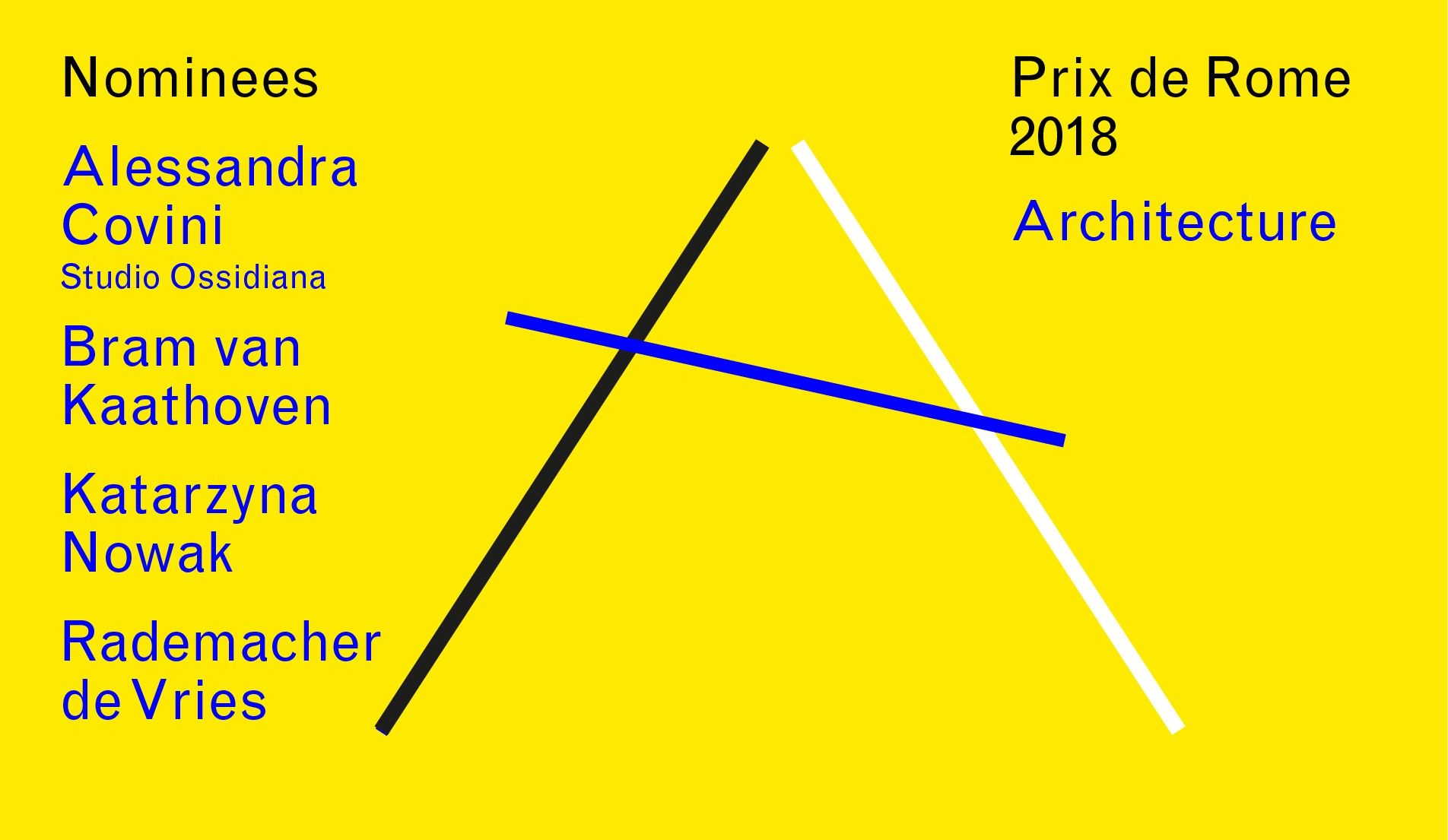 Prix de Rome Architecture 2018