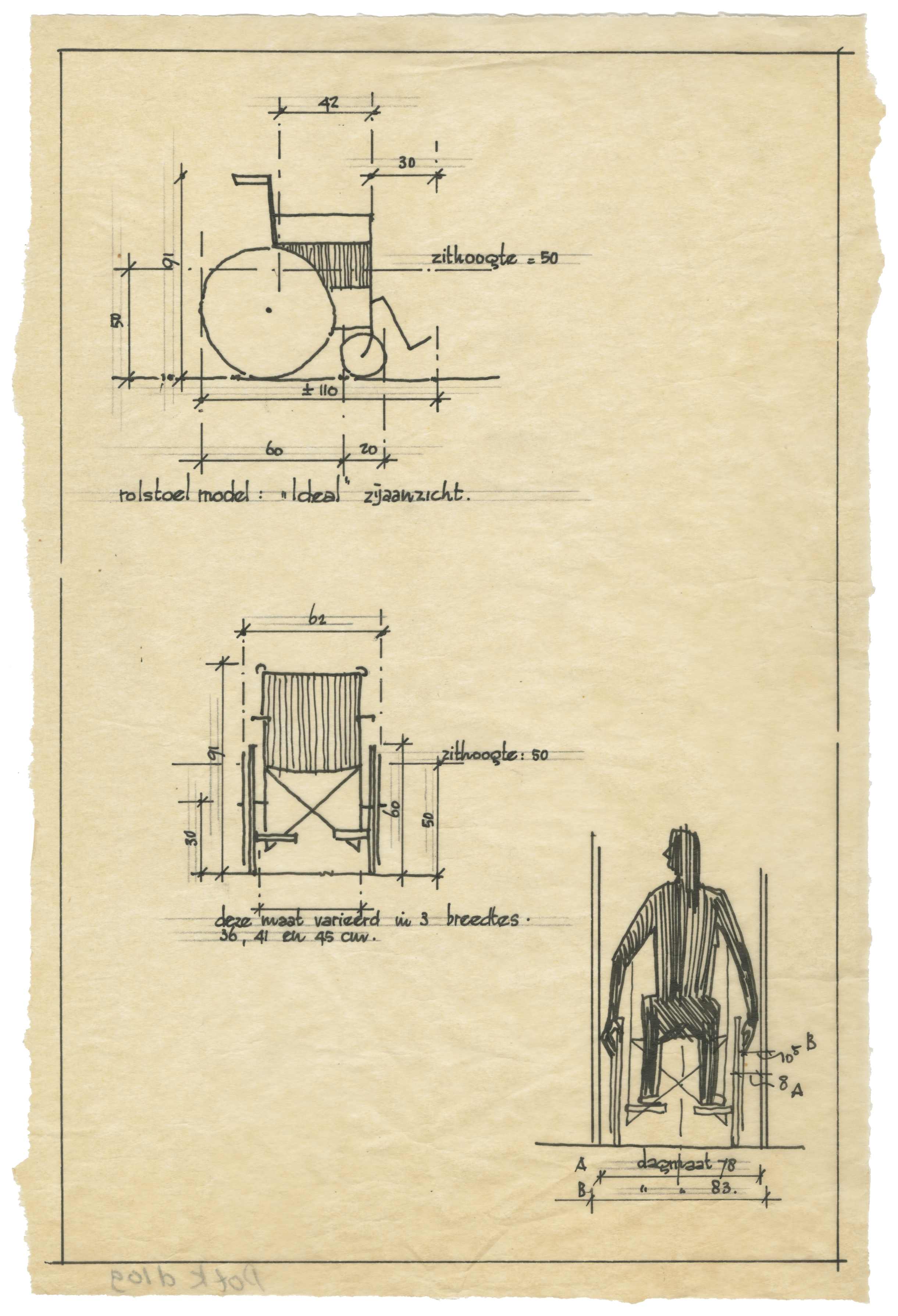 Ontwerp rolstoel (1960)